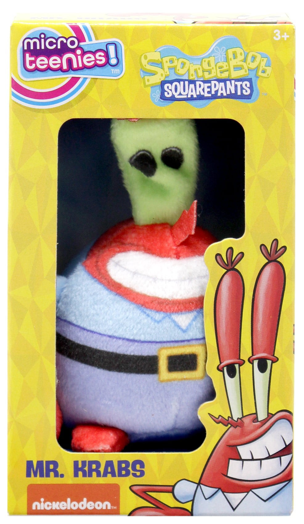 Spongebob Squarepants Micro Teenies! Mr. Krabs Plush - Walmart.com
