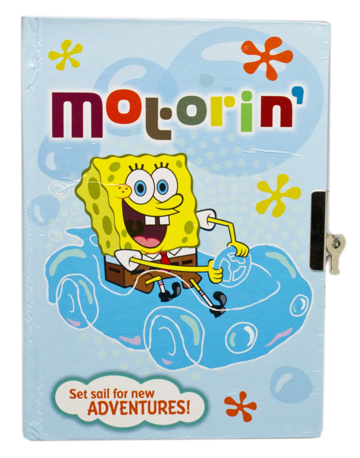 Spongebob Squarepants Motorin' Bubble Car Cover Diary w/Lock - Walmart.com
