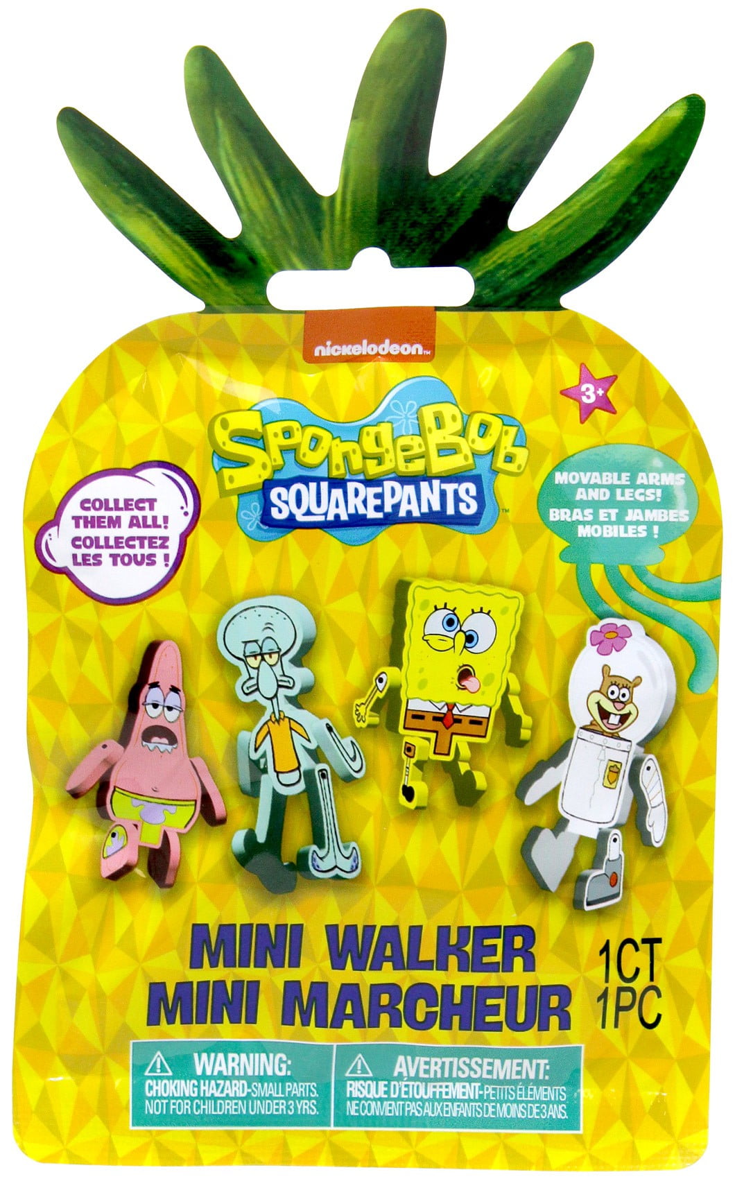 Spongebob Squarepants Nickelodeon Mini Walker Mystery Pack - Walmart.com