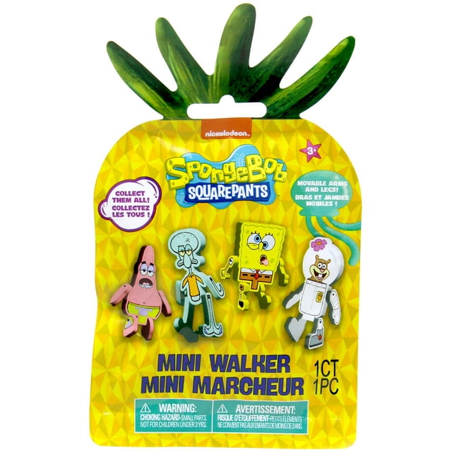 Spongebob Squarepants Nickelodeon Mini Walker Mystery Pack - Walmart ...