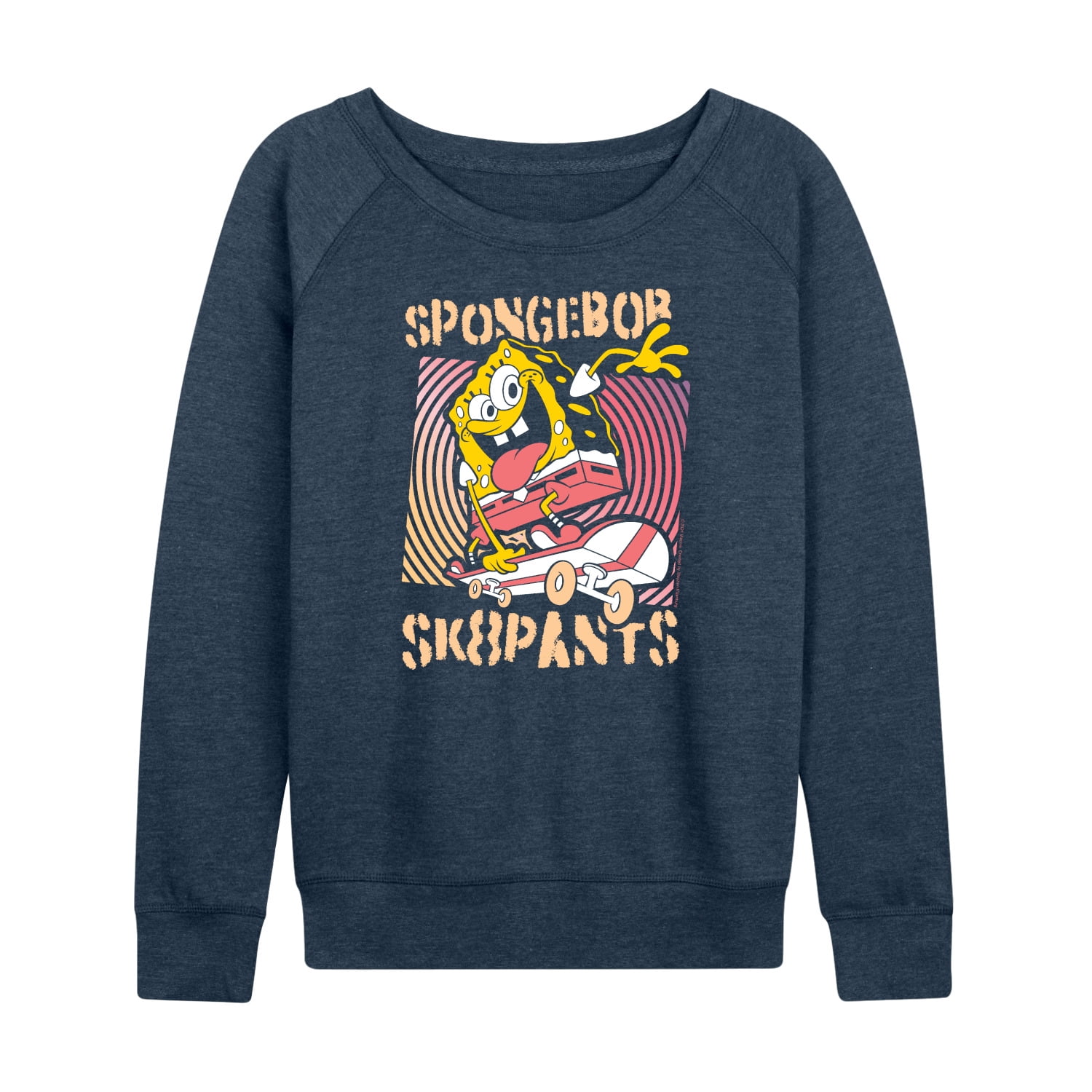 Spongebob Squarepants - Sk8Pants - Women's French Terry Long Sleeve ...