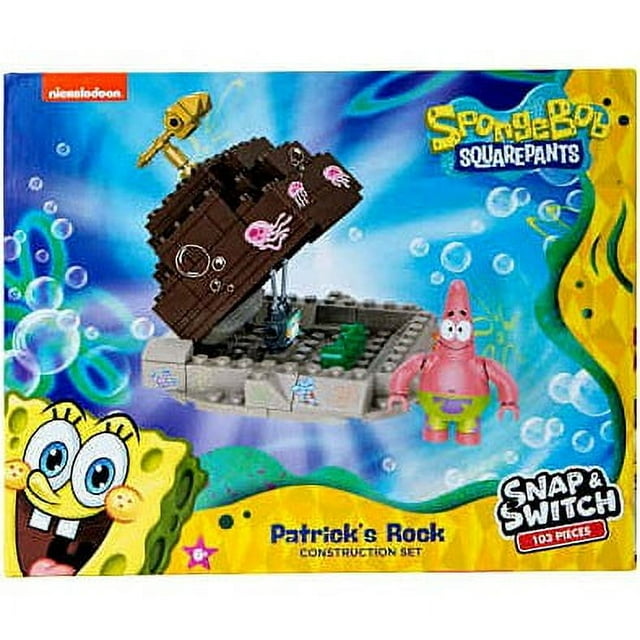 Spongebob Squarepants Snap And Switch Patricks Rock Construction Set