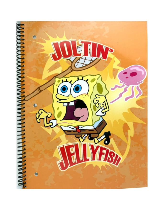 Nickelodeon Spongebob Squarepants Joltin Jellyfish Spiral Notebook, 50 ...