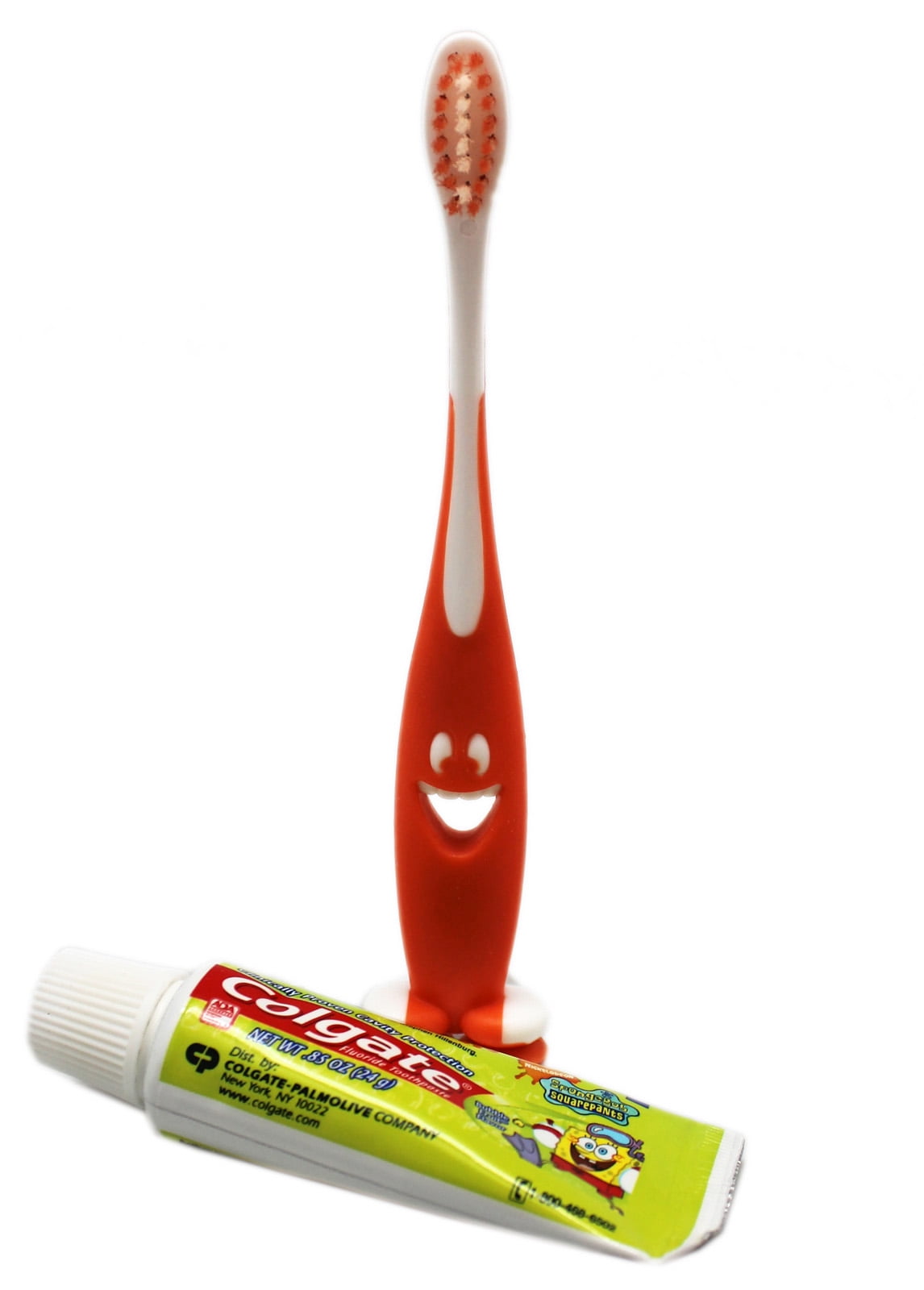 Spongebob Squarepants Suction Cup Toothbrush and Toothpaste Kit (Orange ...
