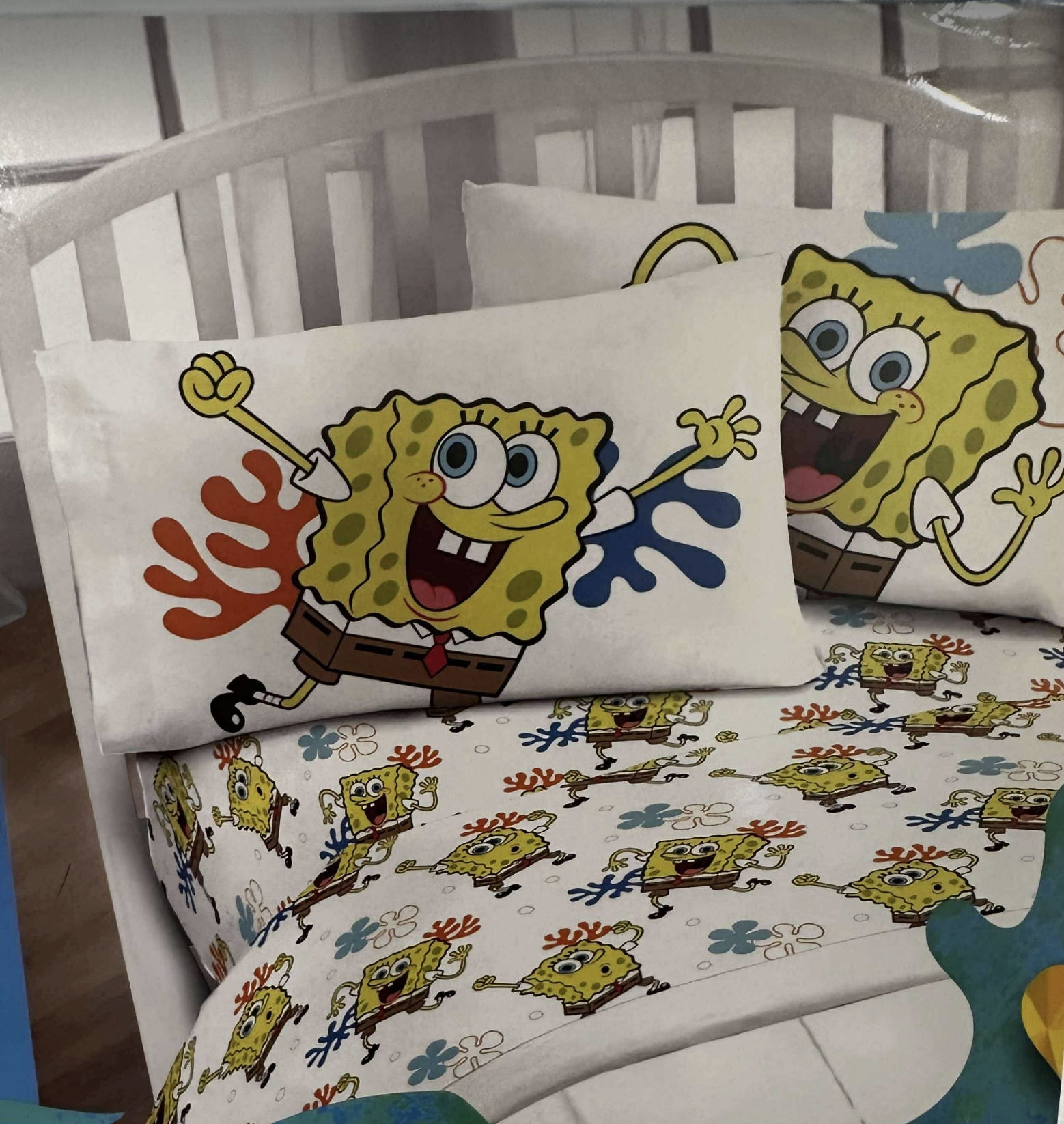 Spongebob Squarepants Twin Size Sheet Set 3 Pieces Kids Set - Walmart.com
