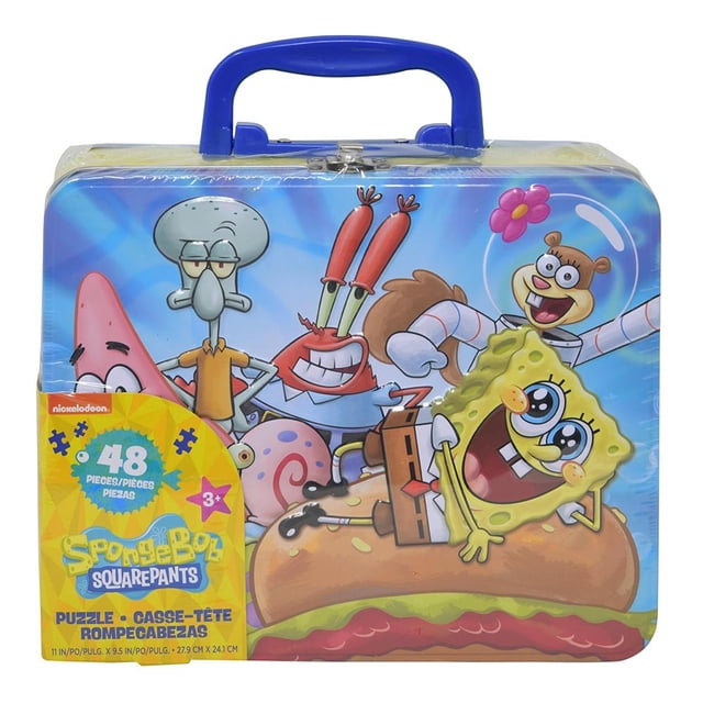 Spongebob Tin Lunch Box Puzzle - Walmart.com