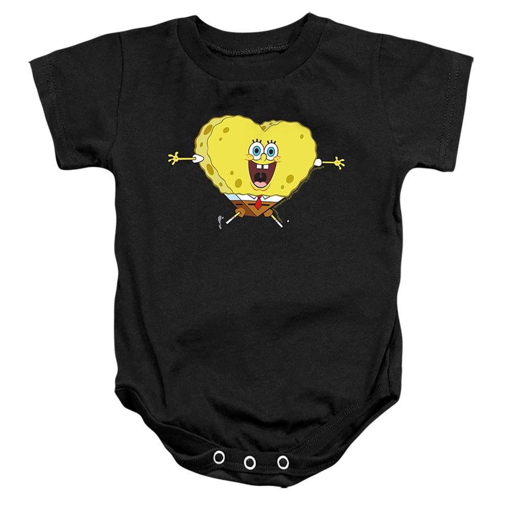 Spongebob Valentine's Day Heart-Shaped Sponge Unisex Infant Snap Suit ...
