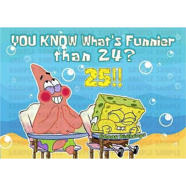 Spongebob Whats Funnier Than 24 Edible Image Cake Topper, 41% OFF Spongebob Whats Funnier Than 24 Edible Image Cake Topper, 41% OFF
