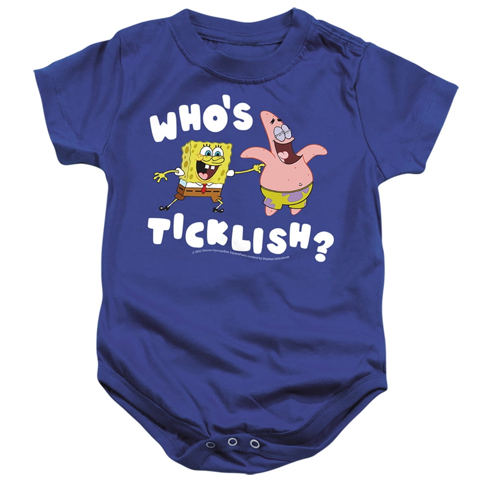 Spongebob Who's Ticklish Unisex Infant Snap Suit for Baby (6 Months ...
