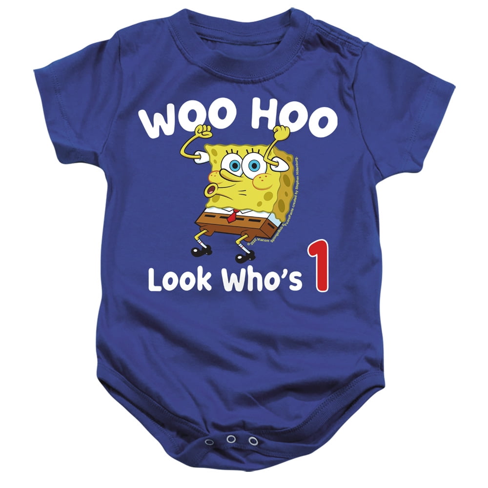Spongebob Woo Hoo Birthday Unisex Infant Snap Suit for Baby (12 Months ...