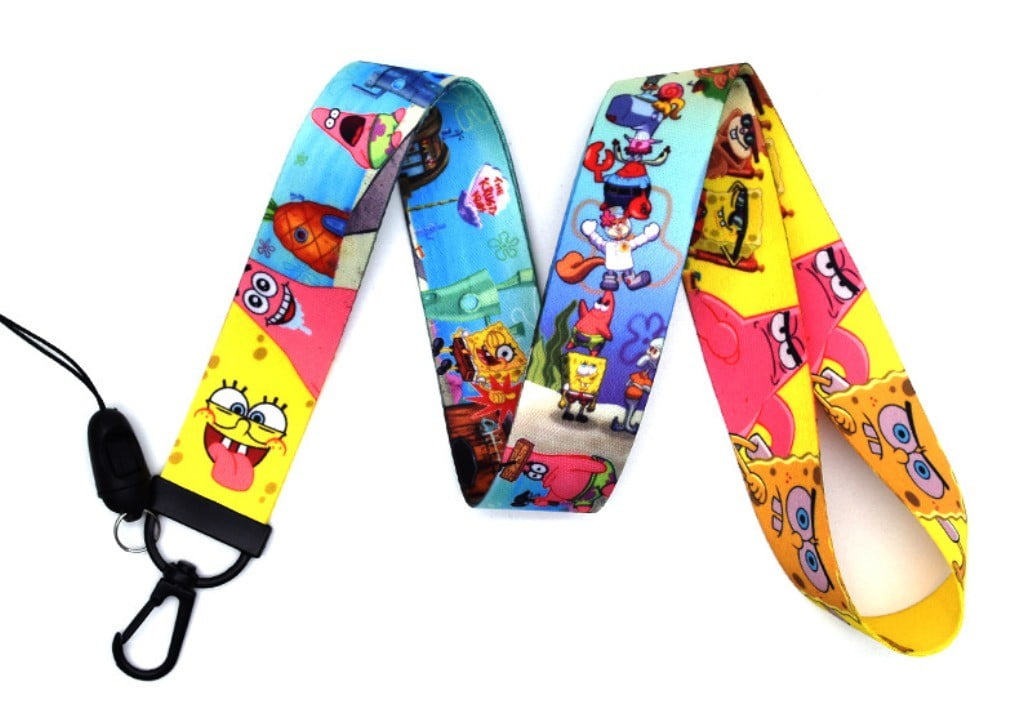 Spongebob and Patrick Cartoon Lanyard ID Holder - Walmart.com