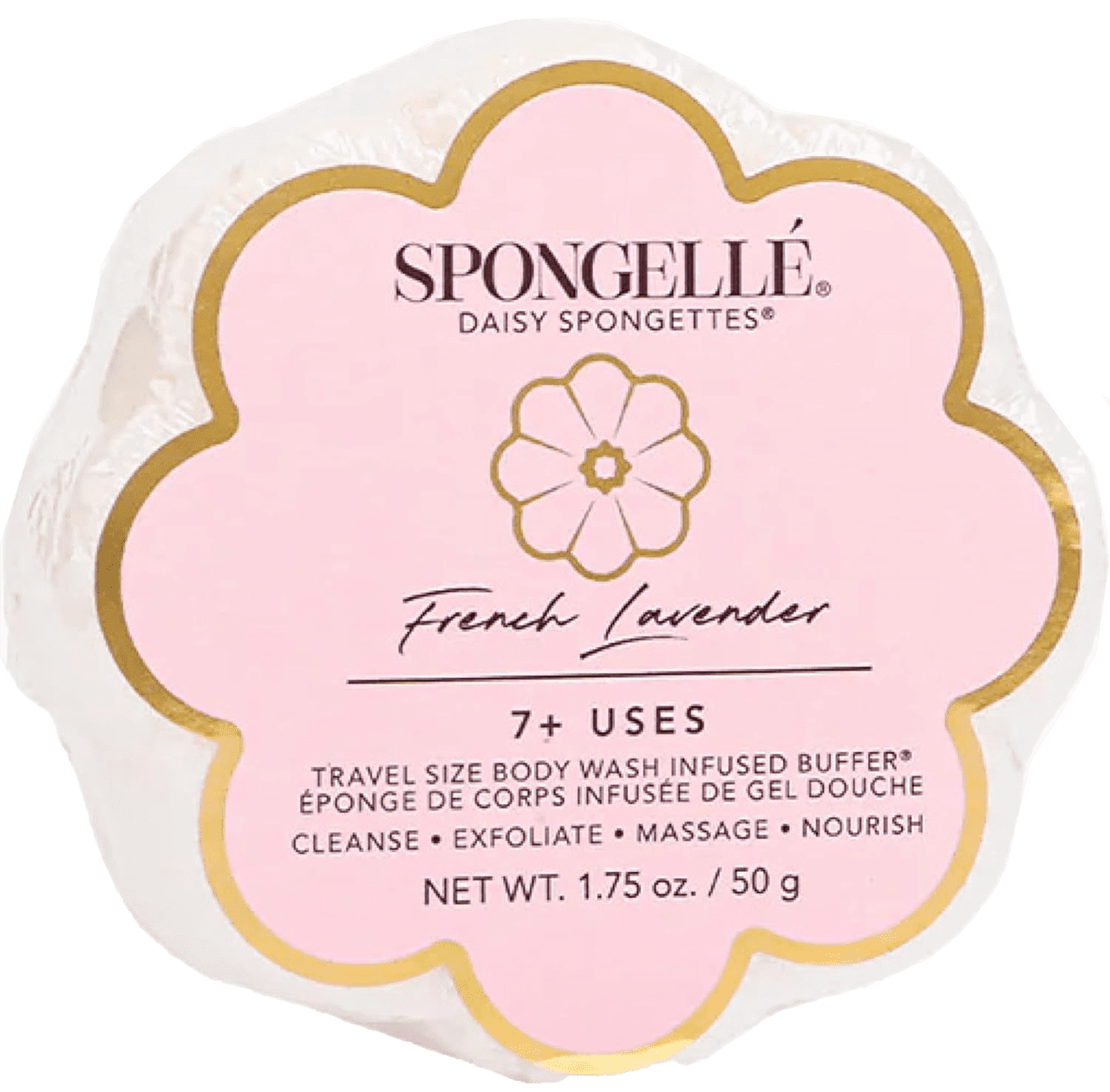 SPONGELLÉ Daisy Spongette Body Wash Infused Buffer Travel Soap Sponge ...