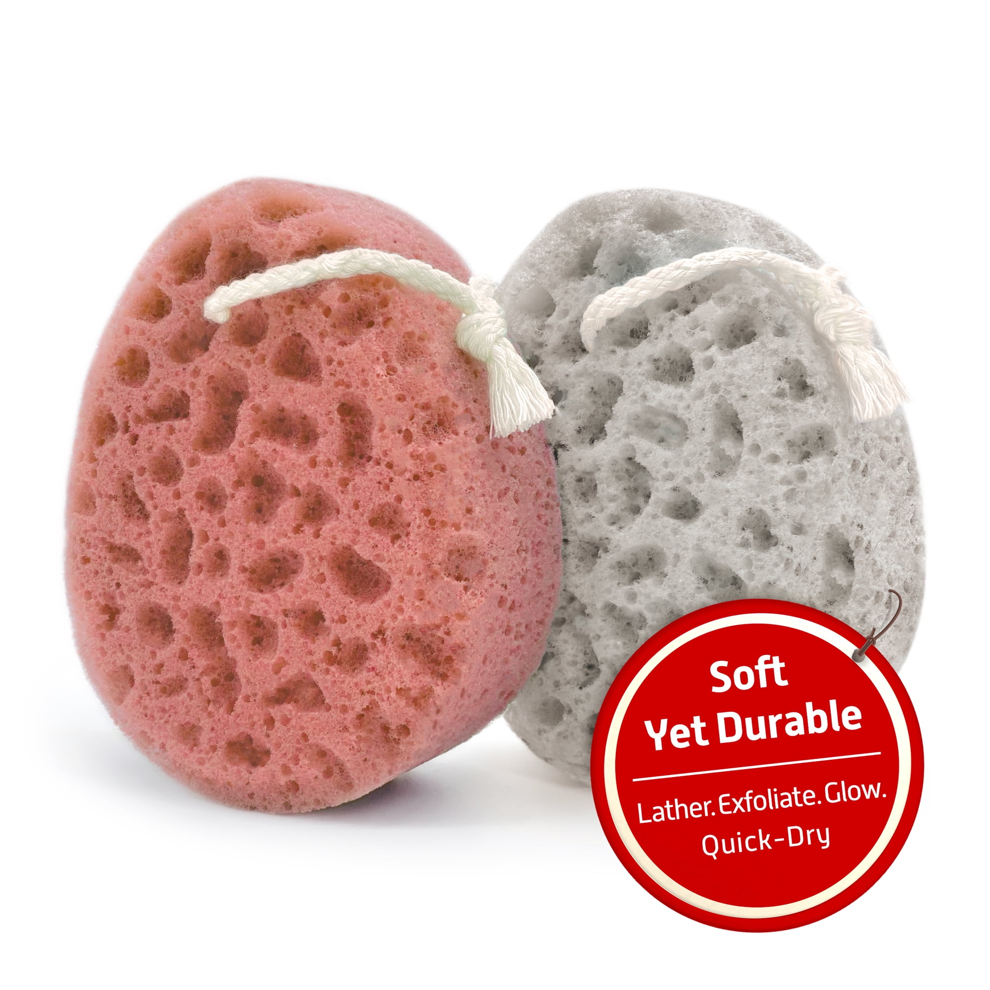 Spongentle Ultra Soft Dual Textures Body Loofah Sponge for Gentle ...