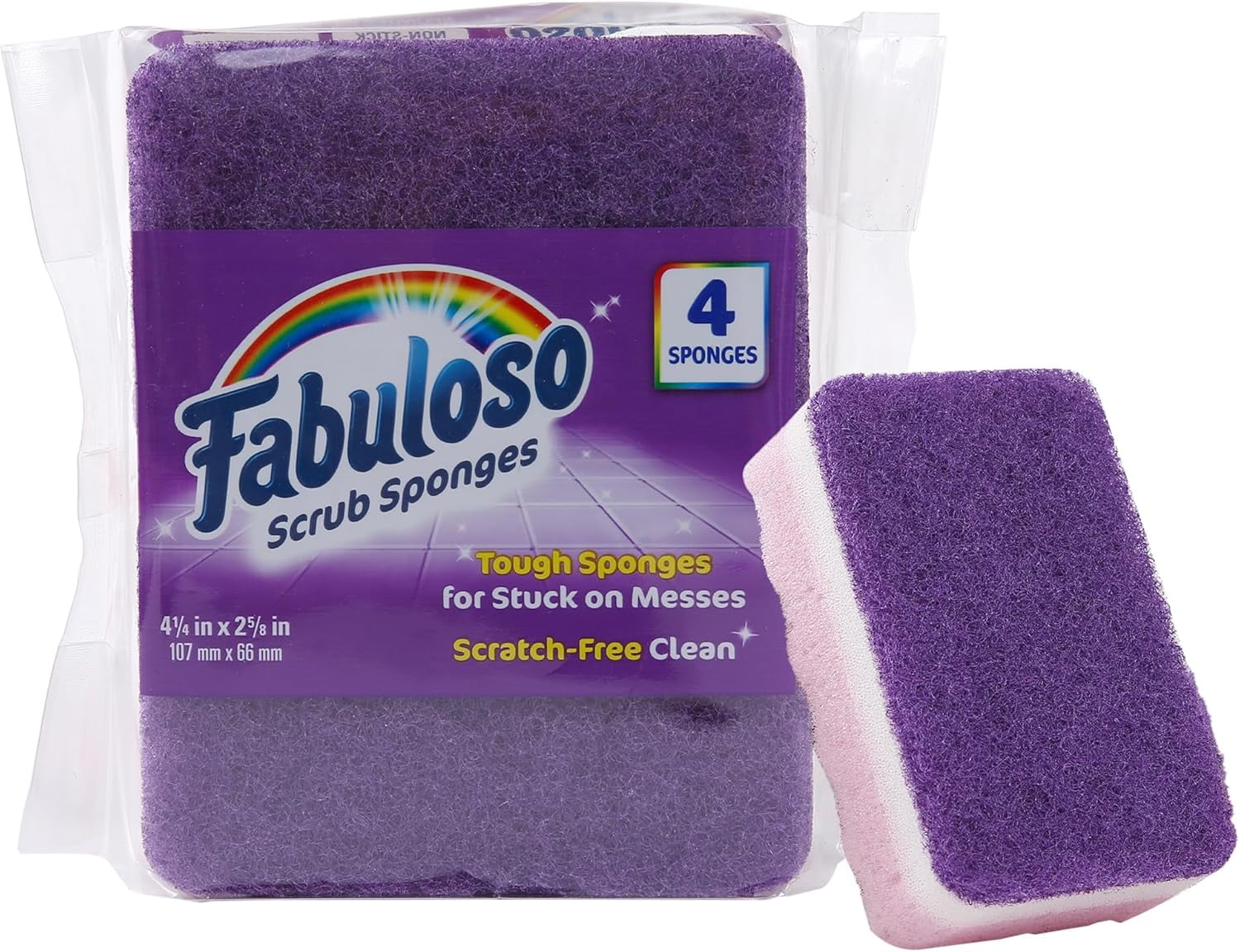 Sponges, Purple - Scratch-Free Scrubber for Dishes and Surfaces ...