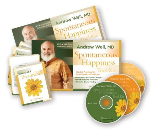 Pre-Owned Spontaneous Happiness Tool Kit: Guided Practices for Peak Emotional Wellness Weil MD ...
