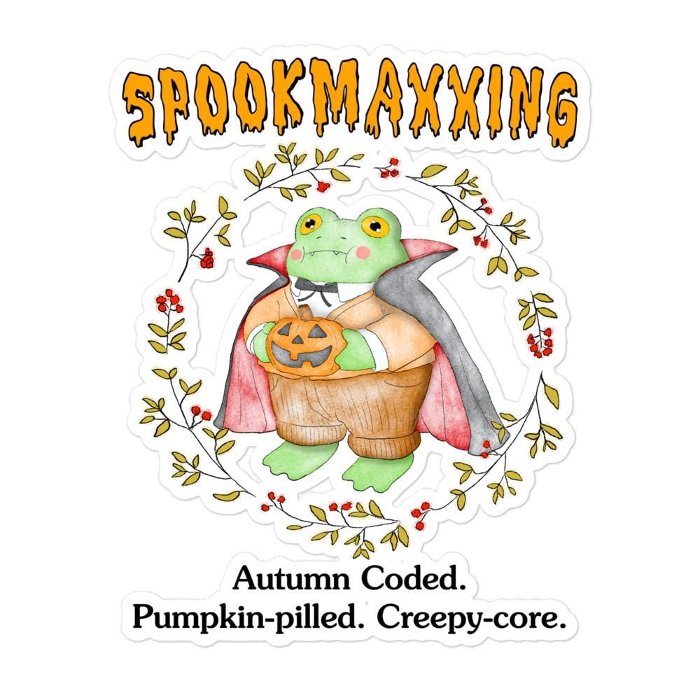Spookmaxxing Bubble-Free Stickers Vinyl Decal Cute Sticker Aesthetic ...