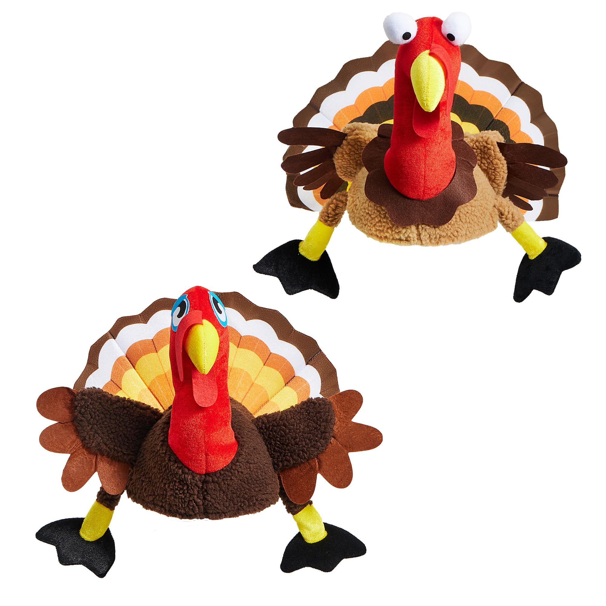 Spooktacular 2 Pack Thanksgiving Turkey Hats Turkey Cap for Thanksgiving Night Event Dress-up ...