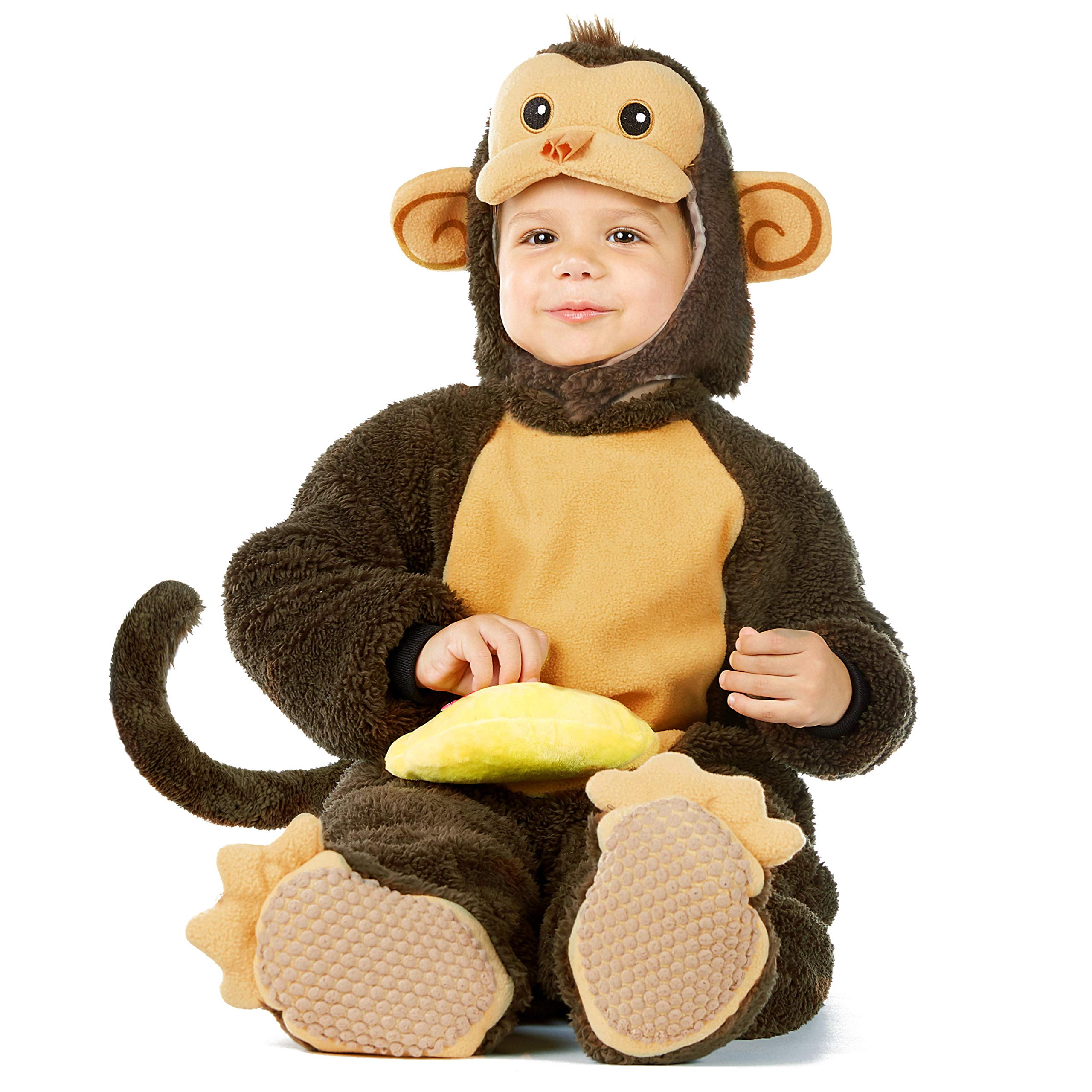 Spooktacular Creations Baby Monkey Costume for kids, with Toy Banana ...