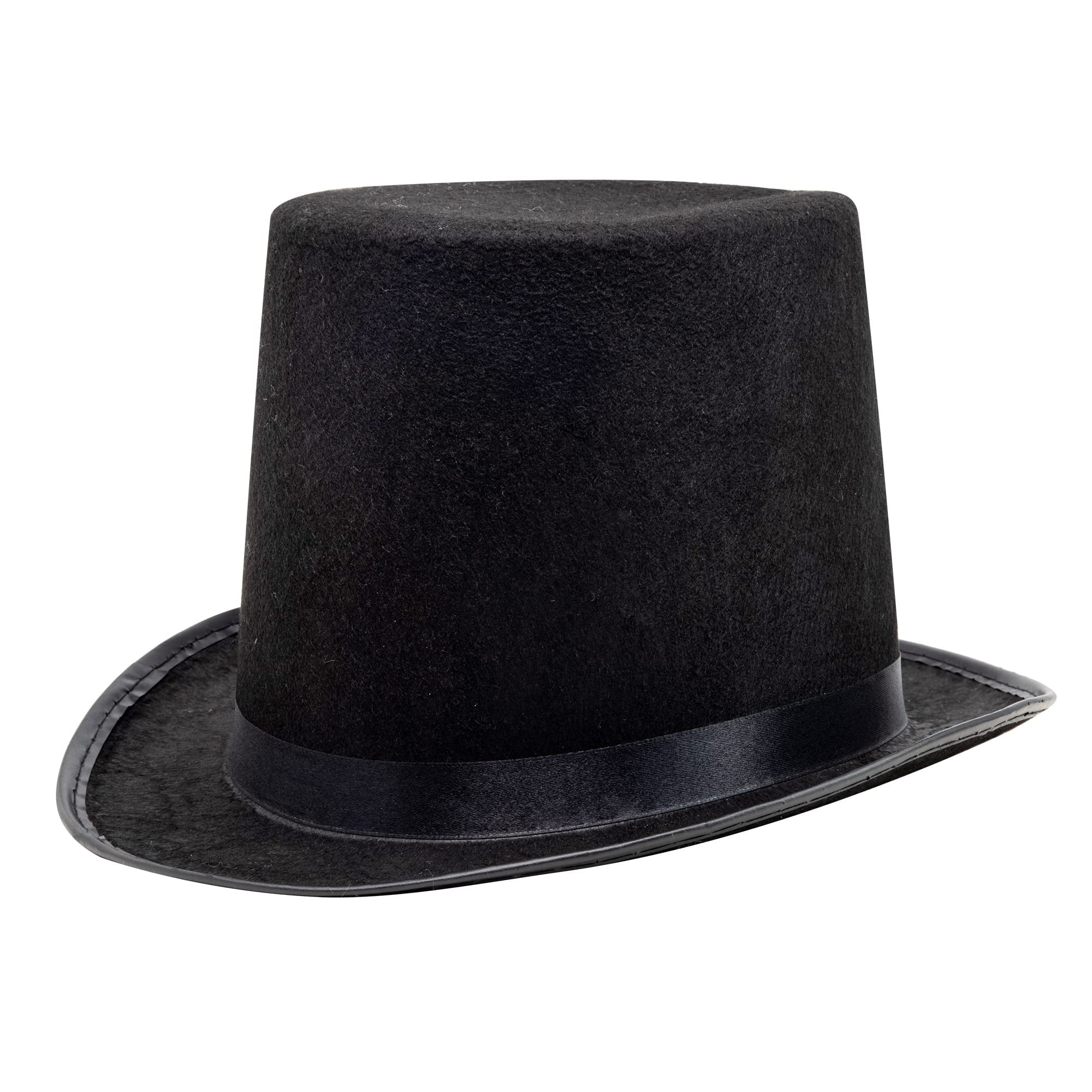 Spooktacular Creations Creations Black Tall Top Hats for Adult Black ...