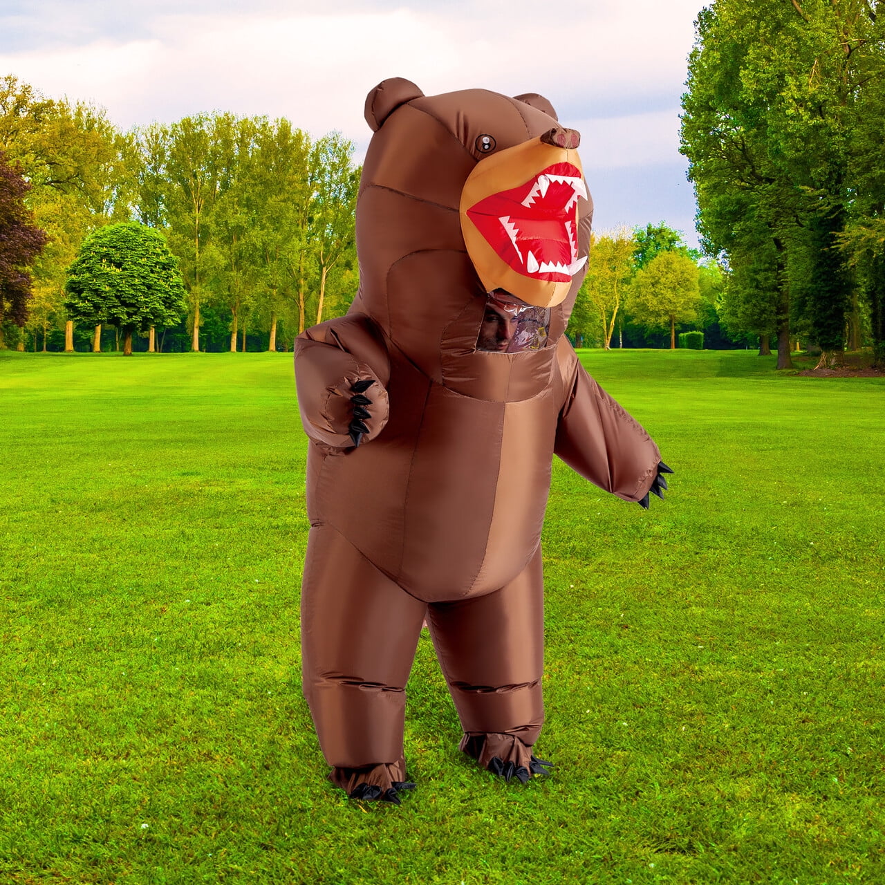 Spooktacular Creations 8ft Inflatable Bear Costume for Adults, Full ...