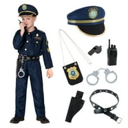 Melissa & Doug Police Officer Role Play Costume Dress-Up Set (8 pcs ...