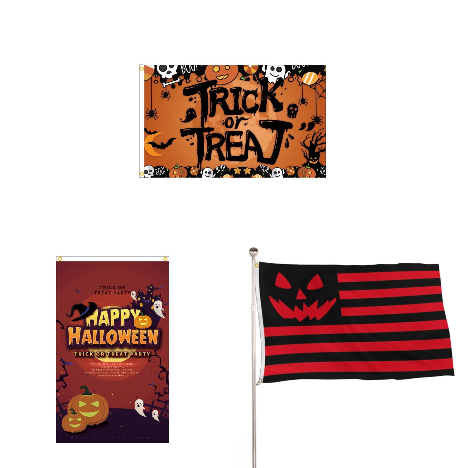 Spooktacular Flag: Indoor And Outdoor 20ft Flag Pole Heavy Duty 6x6 ...