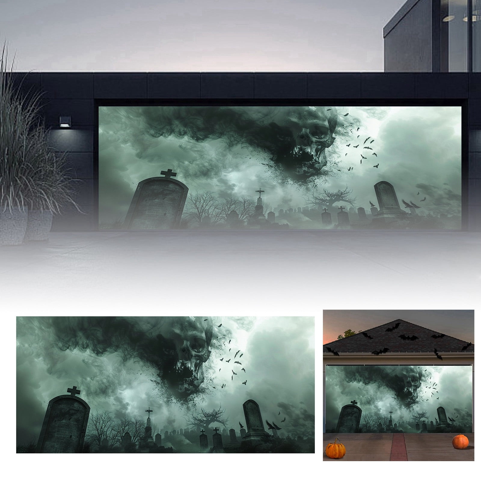 Spooktacular Garage Banner: Transform Your Garage Into A Haunting ! Dog ...