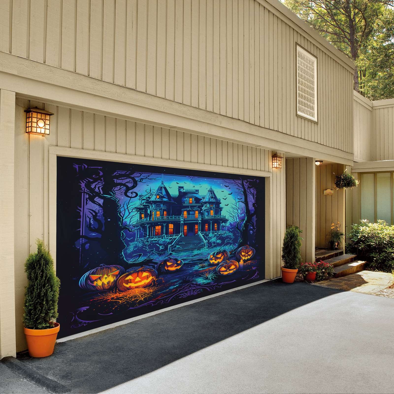 Spooktacular Garage Banner: Transform Your Garage Into A Haunting Star ...