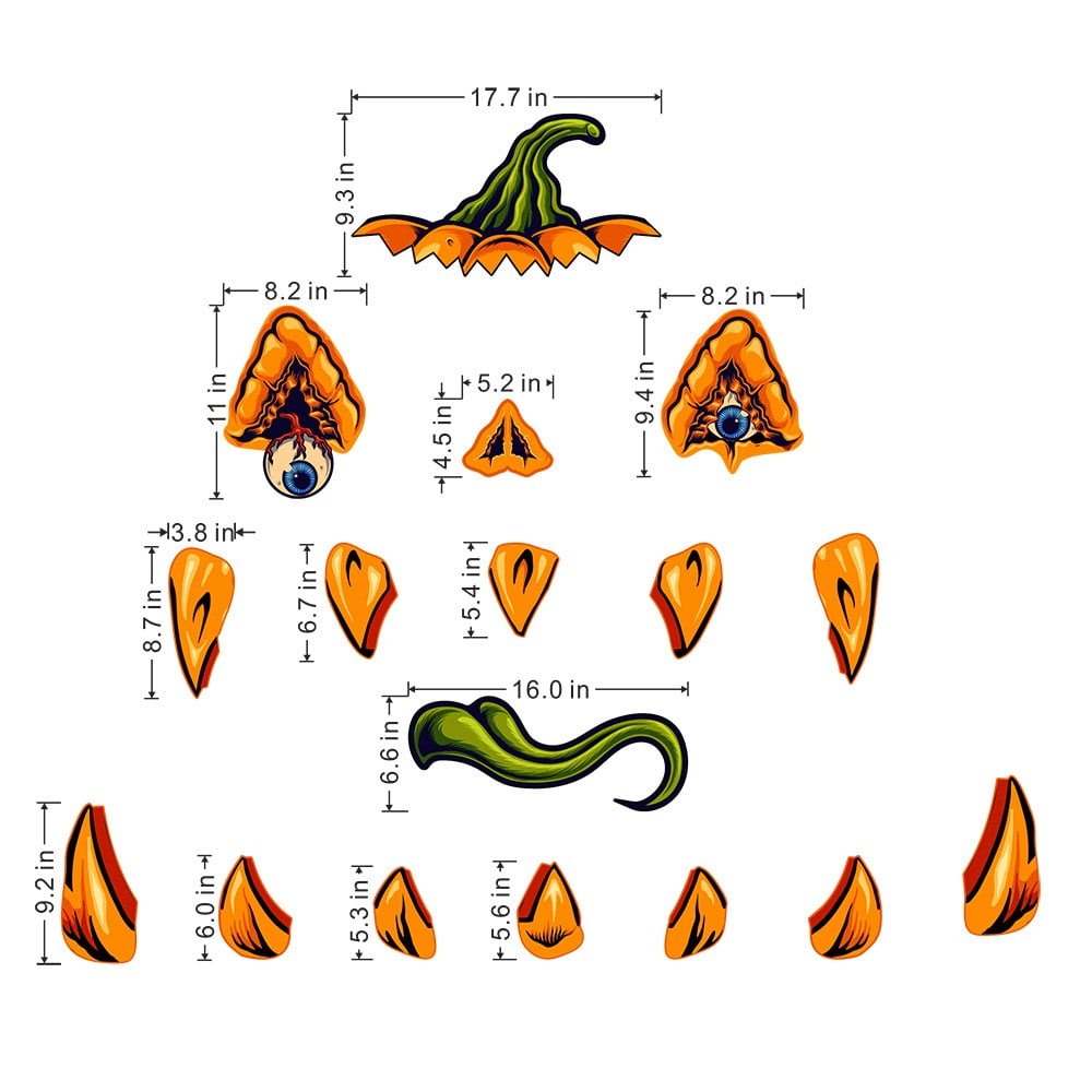 Spooktacular Halloween stickers for a thrilling Theme party and Holiday ...