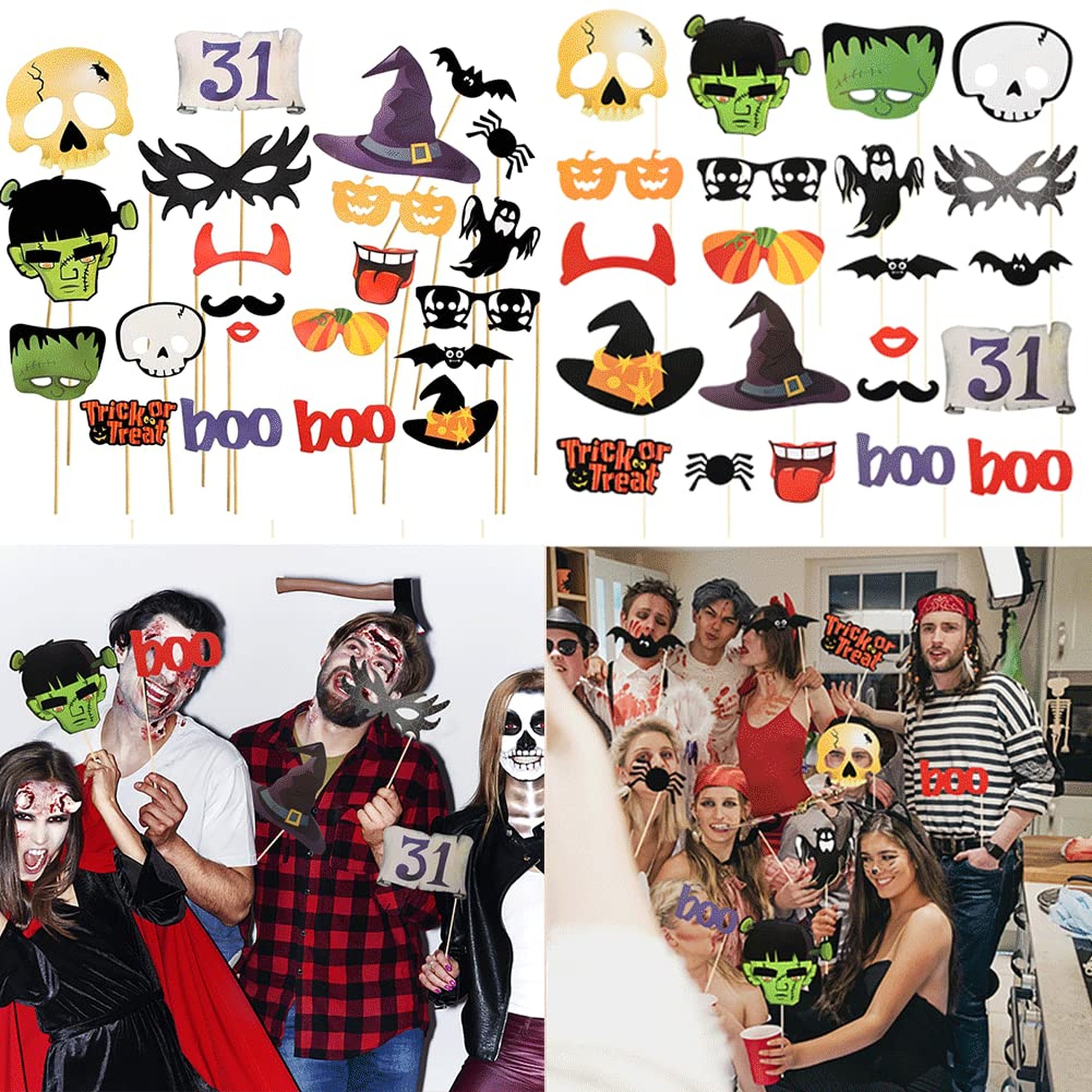 Spooktacular Selfie Kit: 22 Fun Photo Booth Props for Ghostly Parties ...