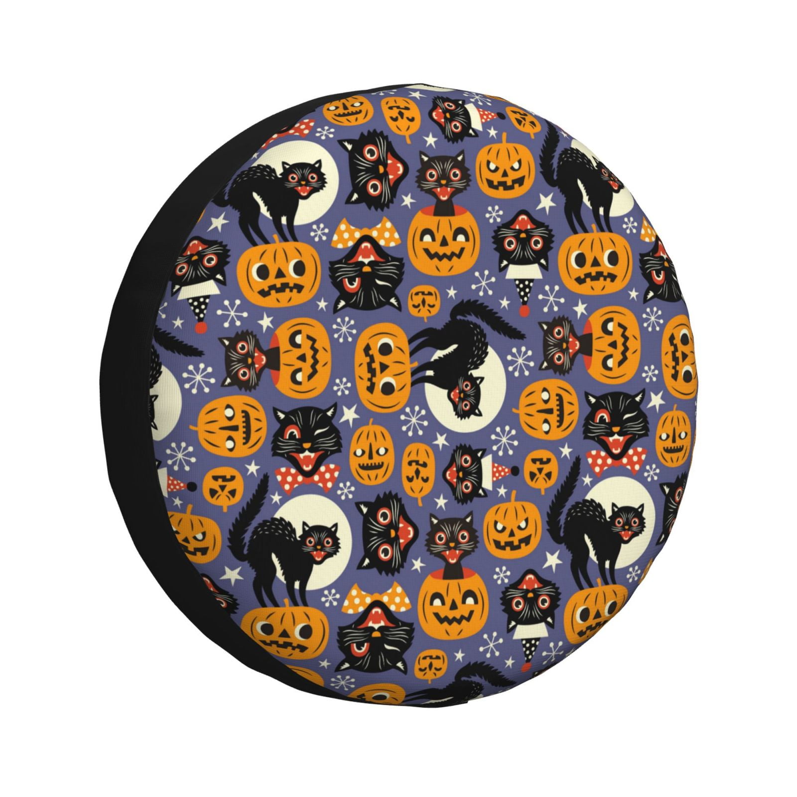 Spooky Cats Halloween Pumpkins Spare Tire Cover for Trailer Camper RV ...