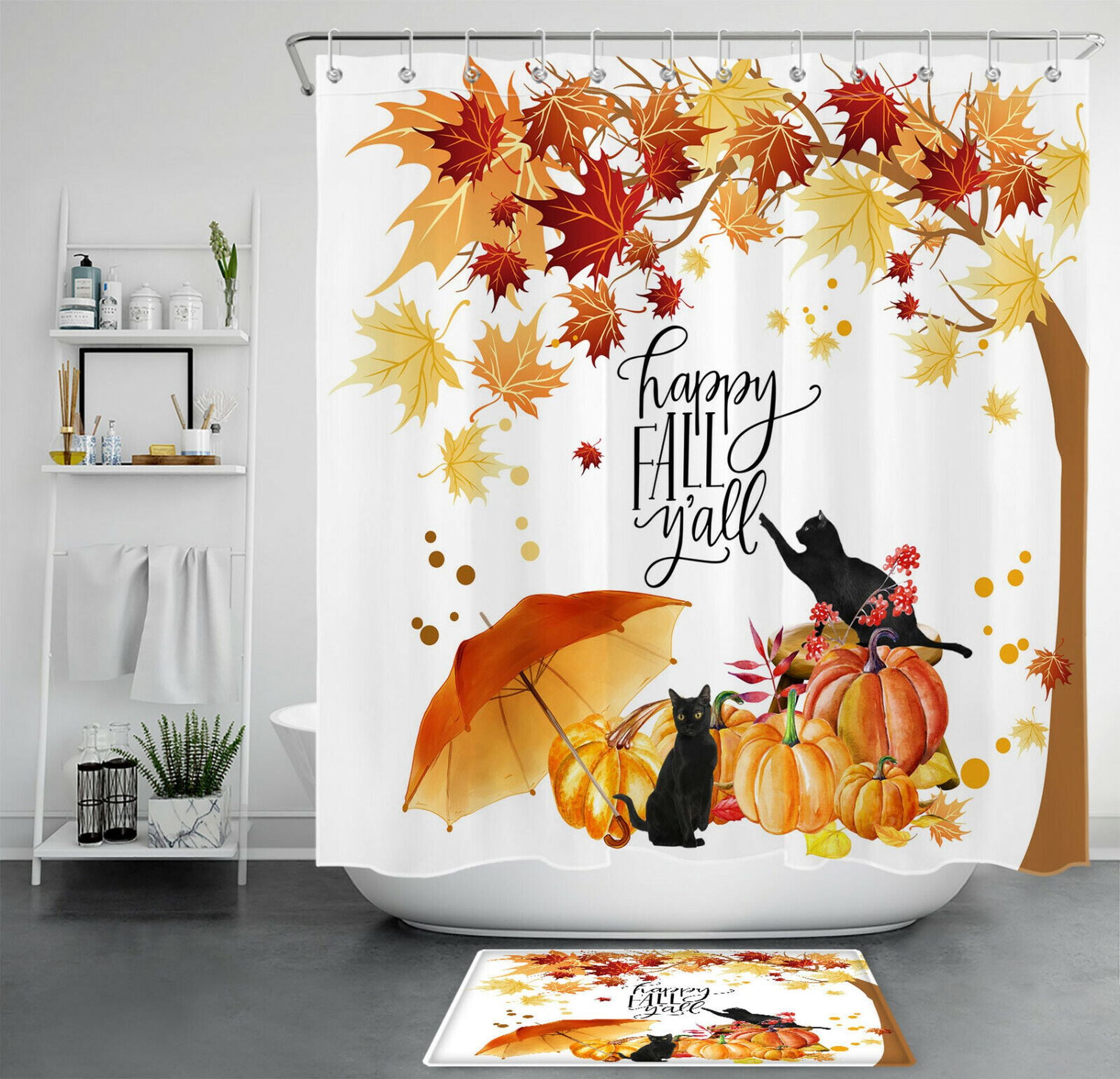 Spooky Chic Elevate Your Bathroom Decor With Black Cat Bath Set And