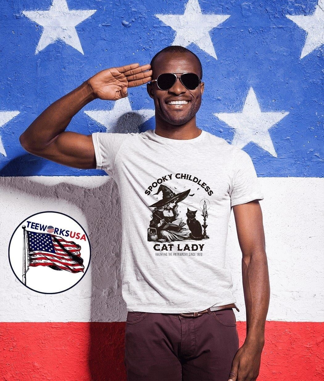 Spooky Childless Cat Lady Haunting The Patriarchy Since 1920 Shirt ...