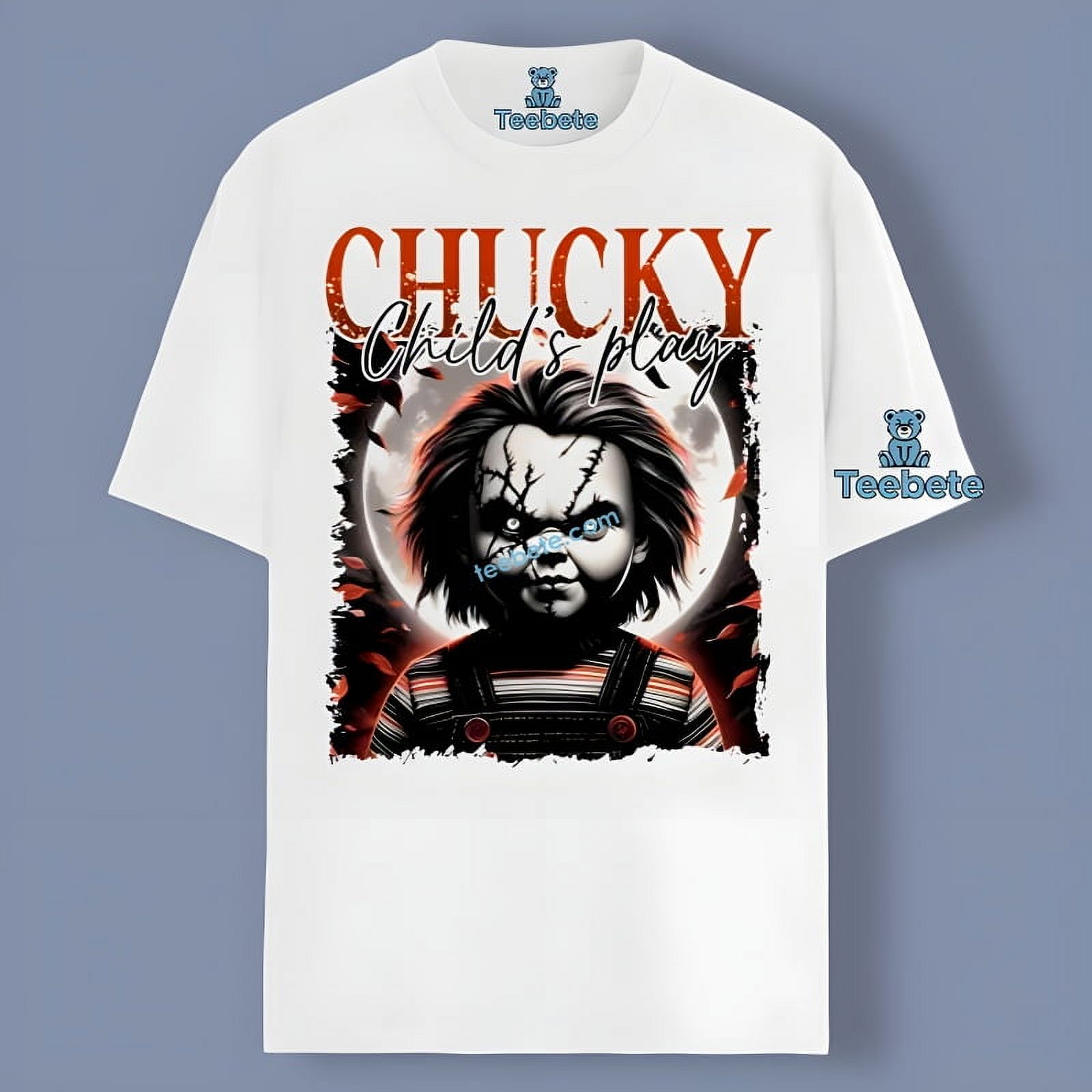Spooky Childs Play Chucky Face Retro Shirt - Walmart.com