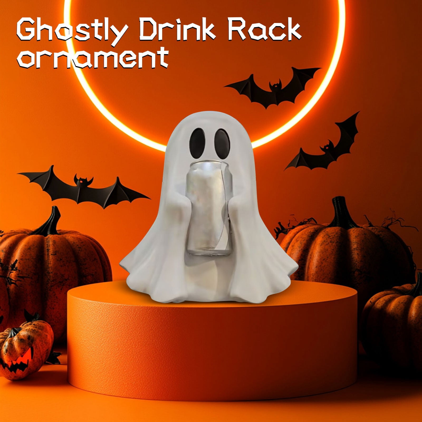 Spooky Coke Ghost Halloween Ornament, Cute Ghost Drink Holder Coke ...
