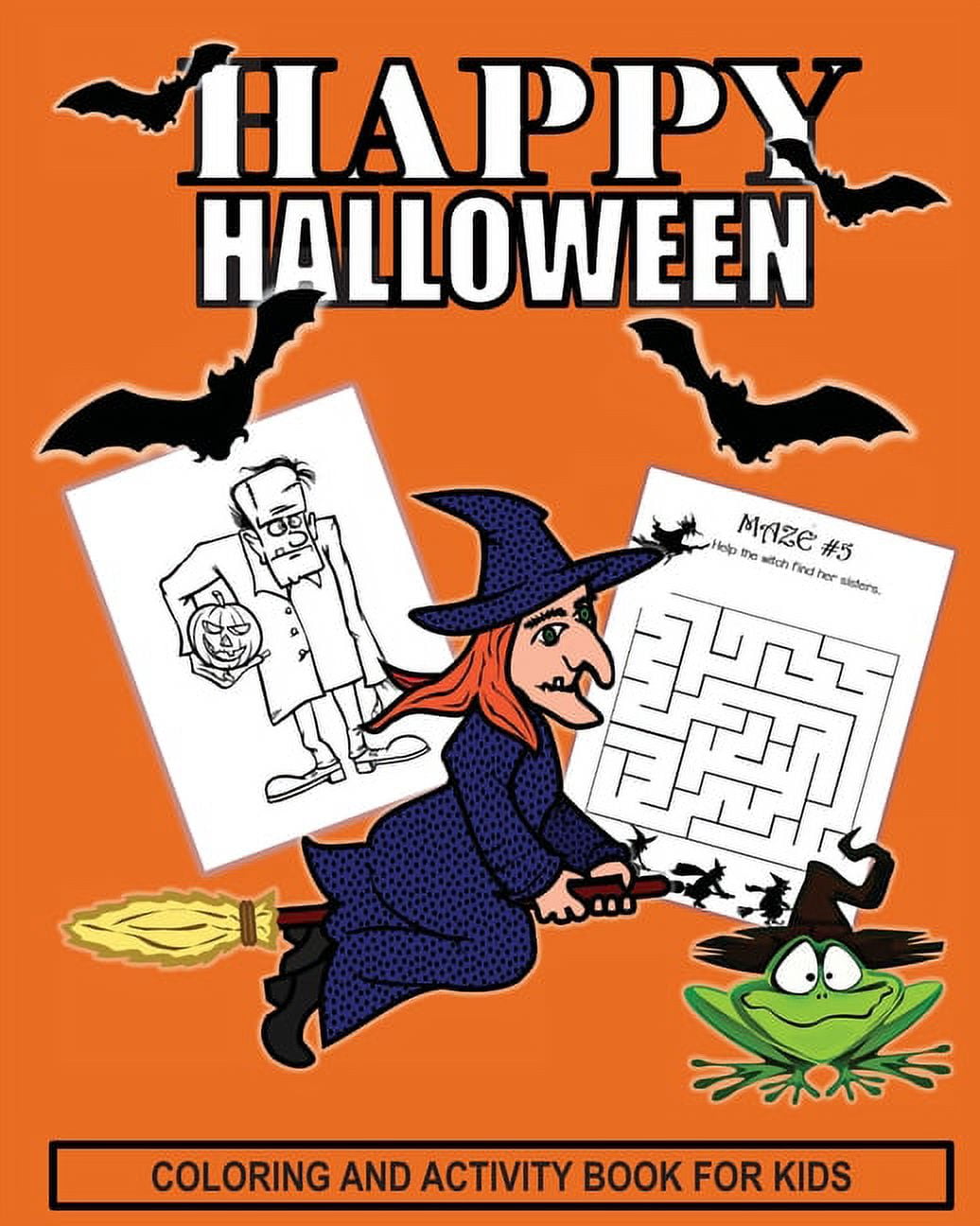 Spooky Creepy Crawly Books Halloween Coloring And Activity Book For ...