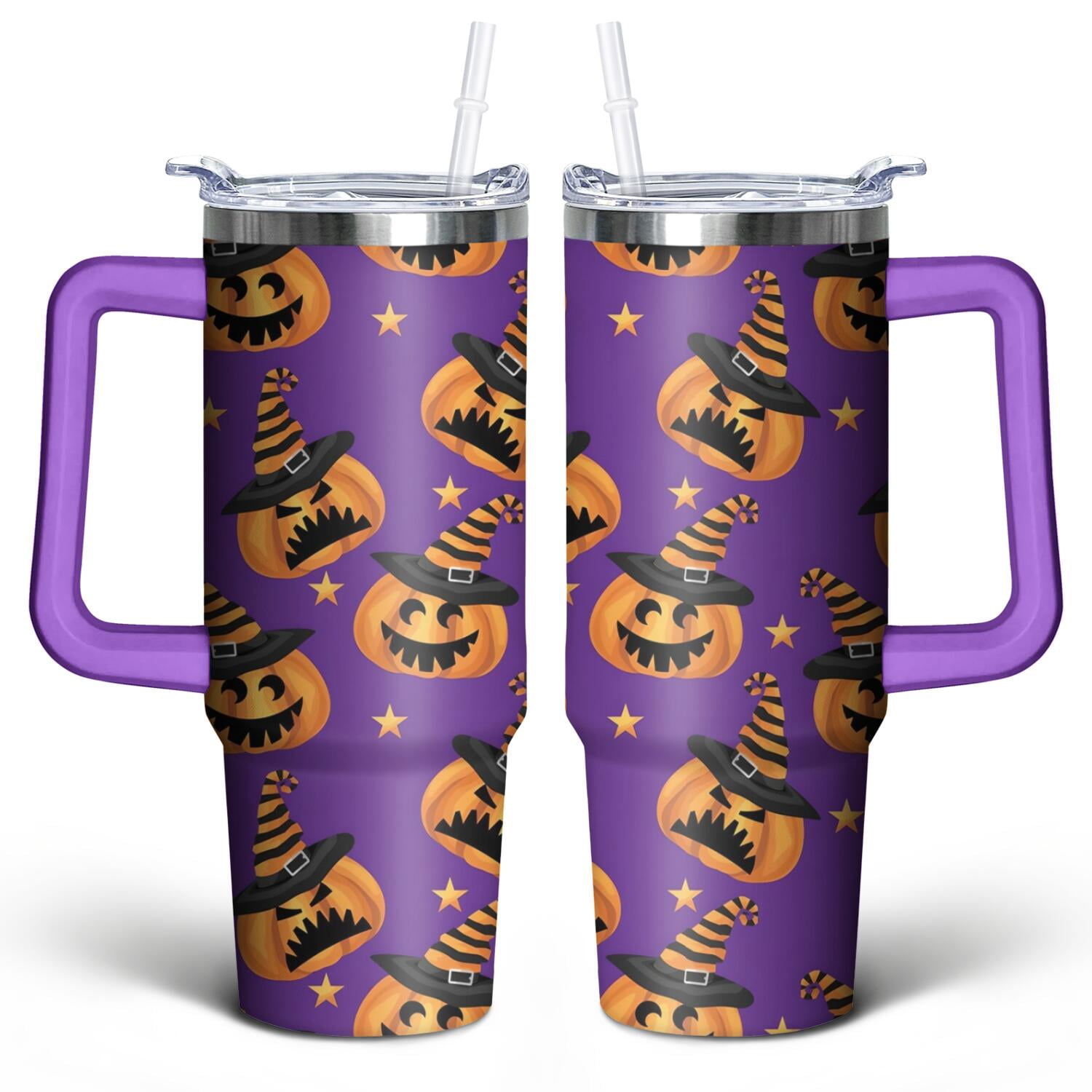 Spooky Cute Tumbler 30oz - Ghost Pumpkin Halloween Aesthetic - Double ...