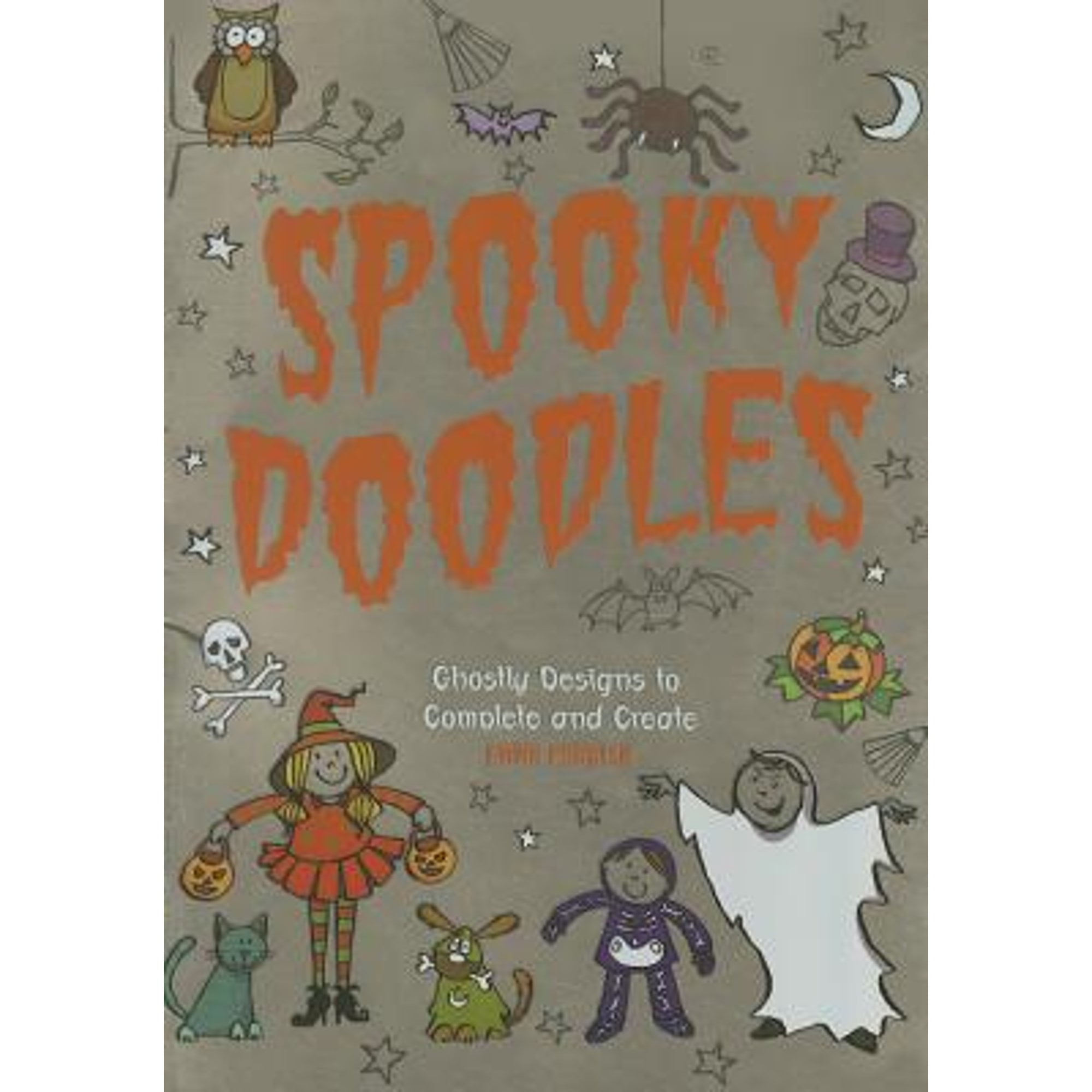 Pre-Owned Spooky Doodles: Ghostly Designs to Complete and Create ...