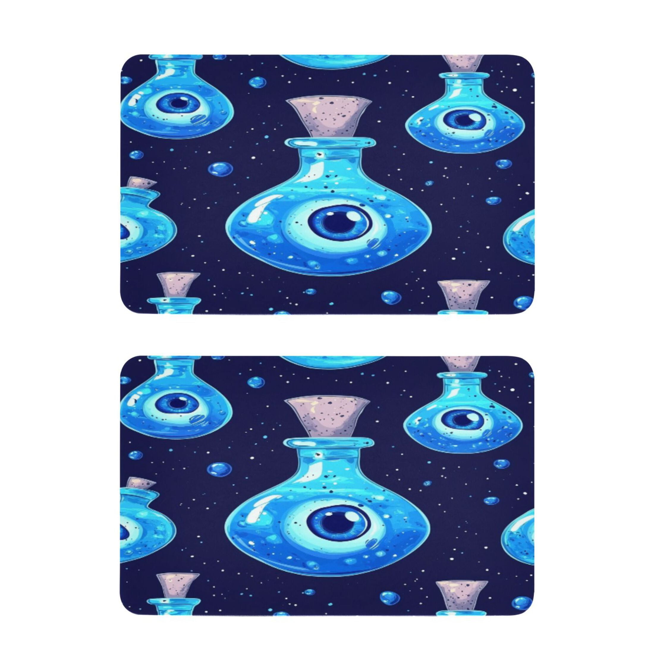 Spooky Eyeballs Floating 2 Pack 4x2.5 Inch Magnetic Stickers Thick and ...