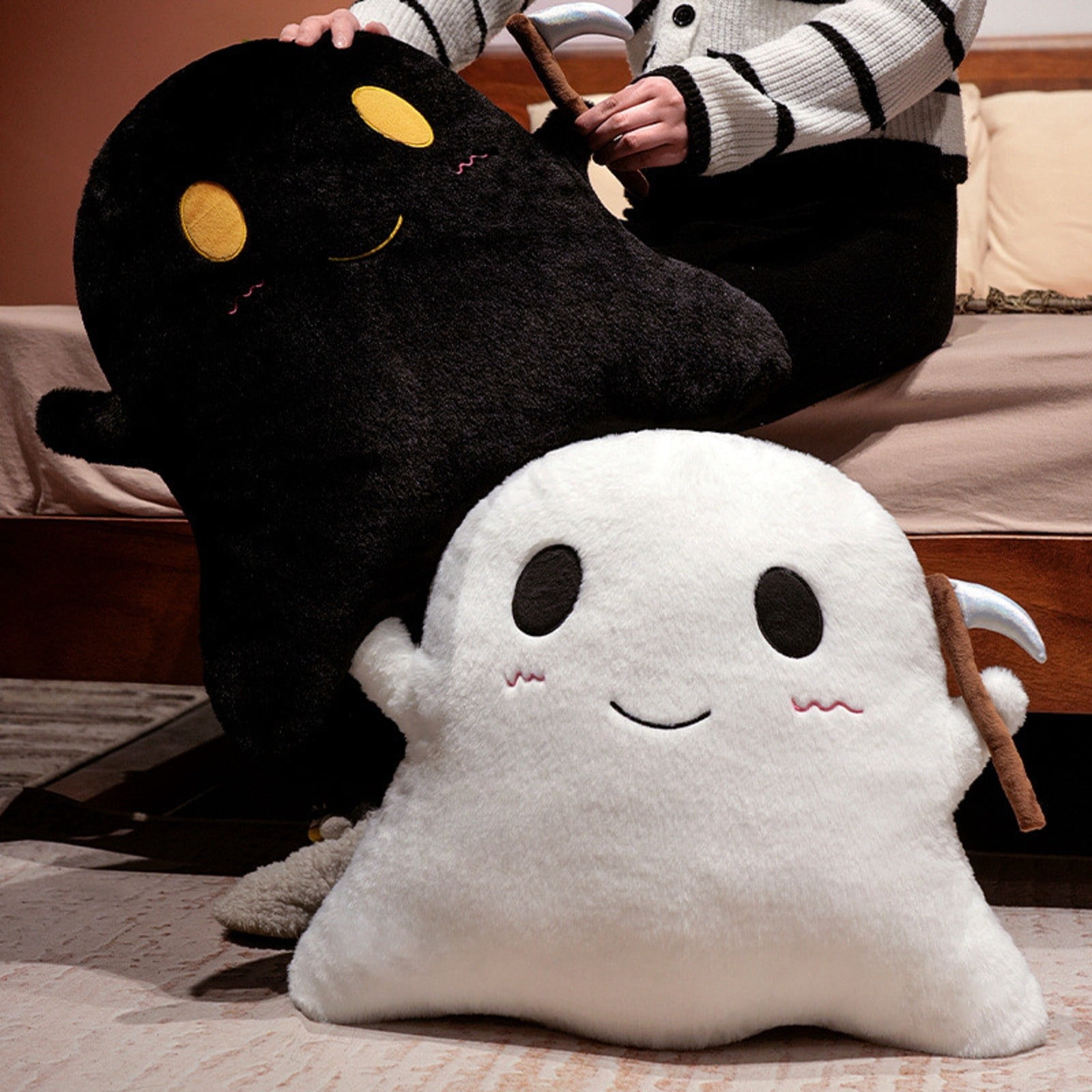 Spooky The Ghost - 2Pcs 11.8 Inch Plush Pal, Ultra-Soft & Cuddly Ghost ...