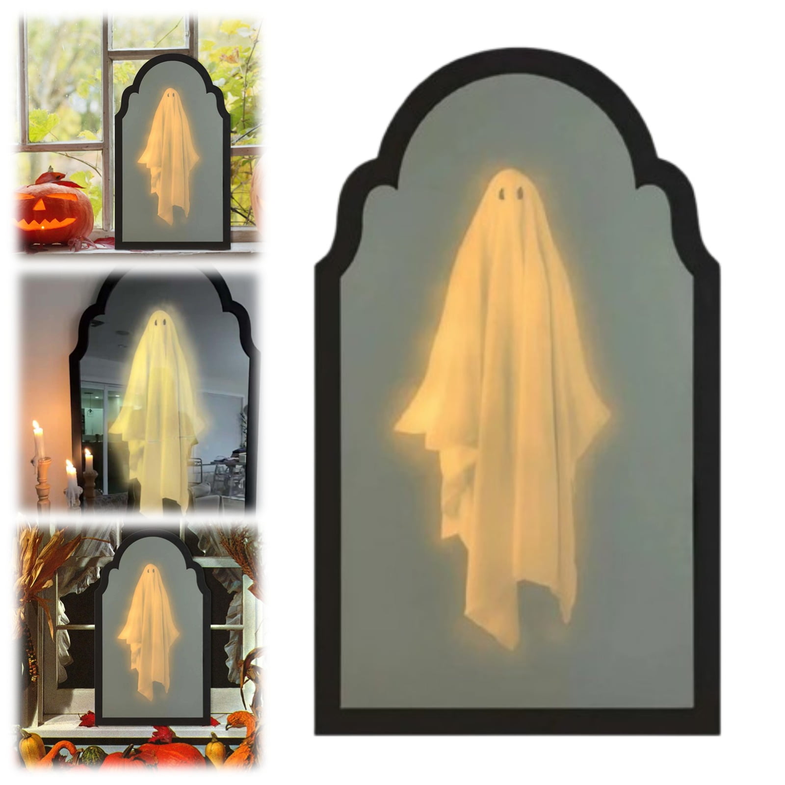 Spooky Ghost Hologram Mirror LED Powered Hologram Effect Creates Eerie ...