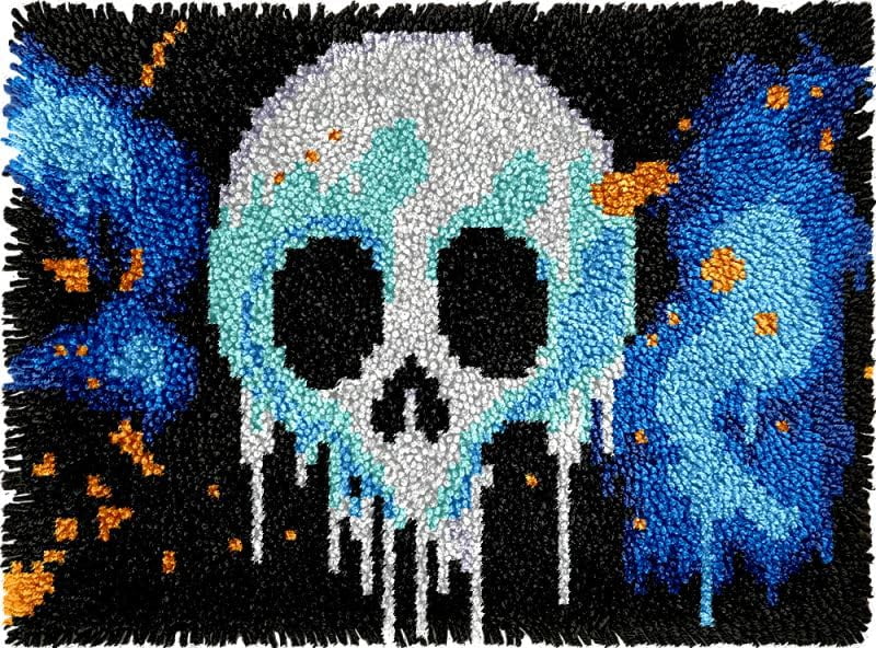 Spooky Ghost Latch Hook Kits Rug DIY Cushion Tapestry Making Crochet ...