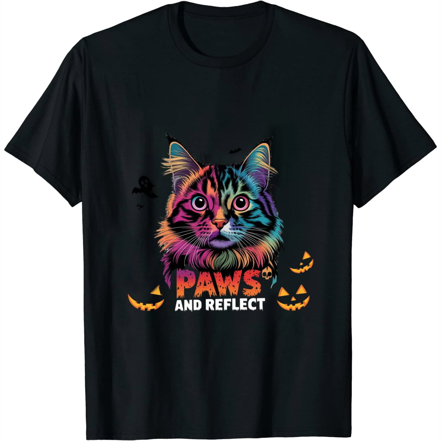 Spooky Ghost Mummy Paws and Reflect Cat Lover Gifts Halloween Gamer ...