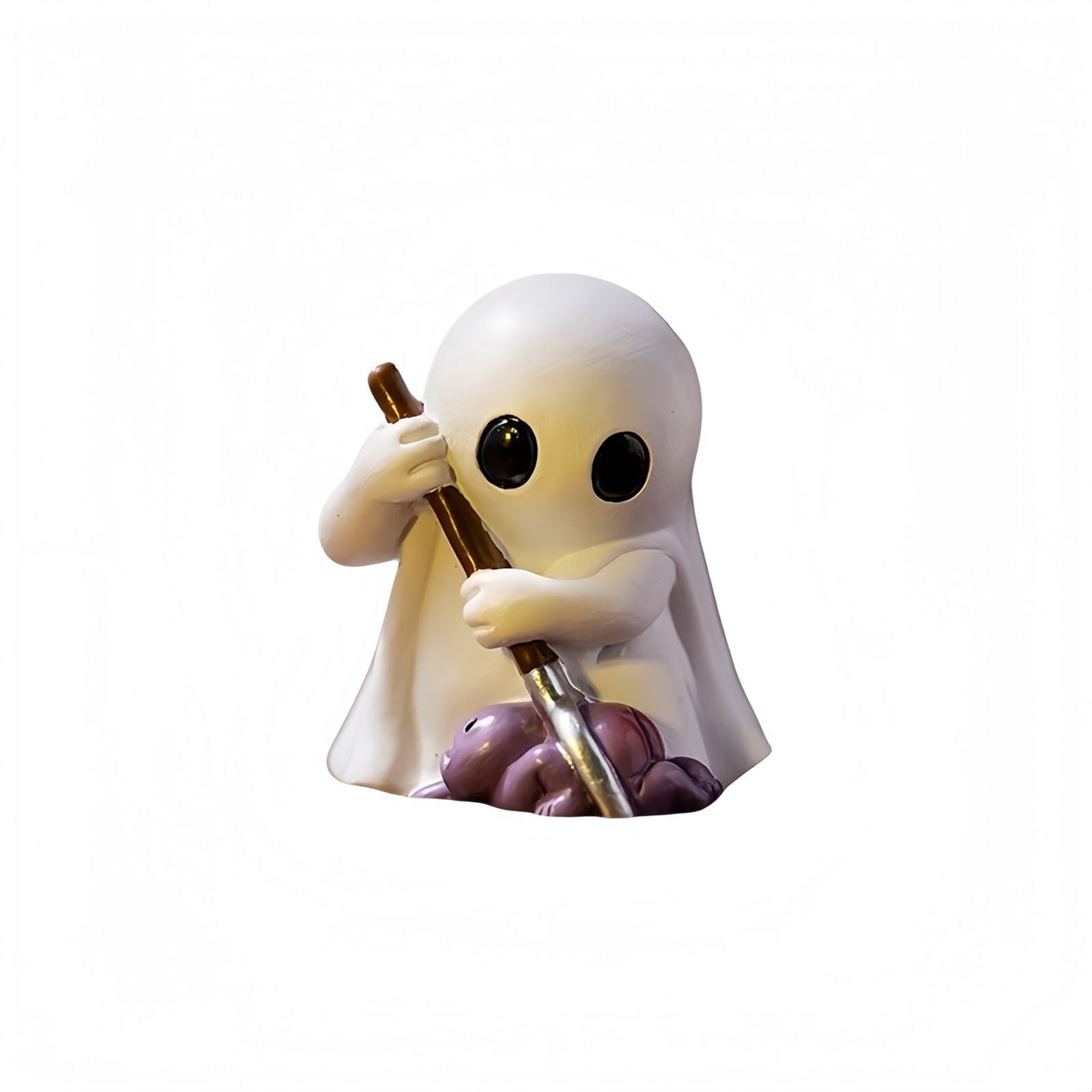 Spooky Ghost Statue | Funny Resin Figurine for Halloween Decor | Stress ...
