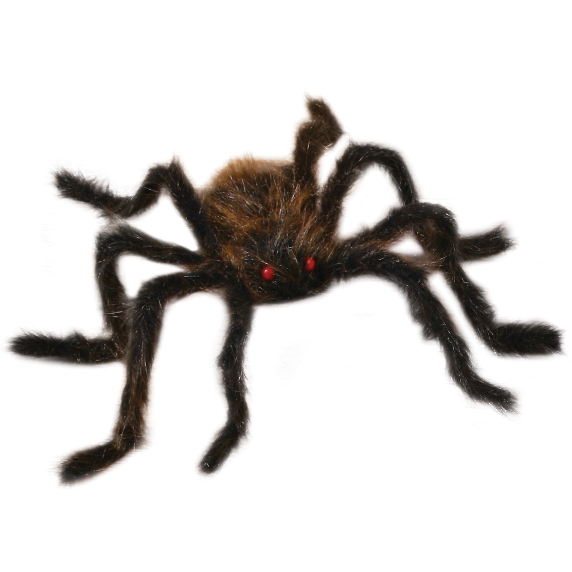 Spooky Giant Hairy Spider Halloween 20" Polyester/Wire Decoration Prop ...
