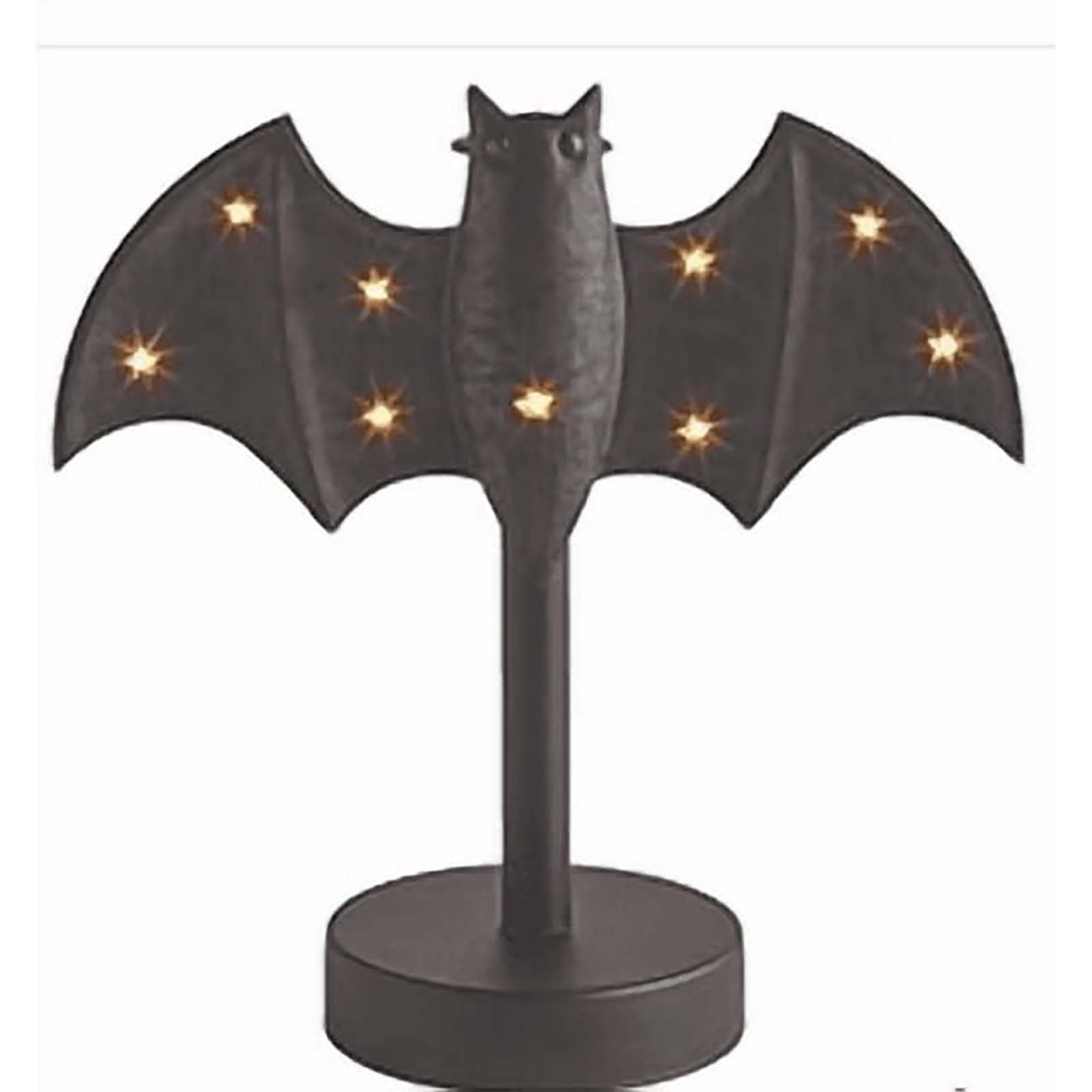 Spooky Gothic Bat Candelabra with LED Twinkle Light for Halloween ...