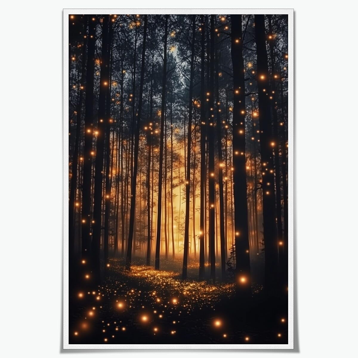 Spooky Gothic Forest Wall Art,Victorian Dark Academia Luminous Art ...
