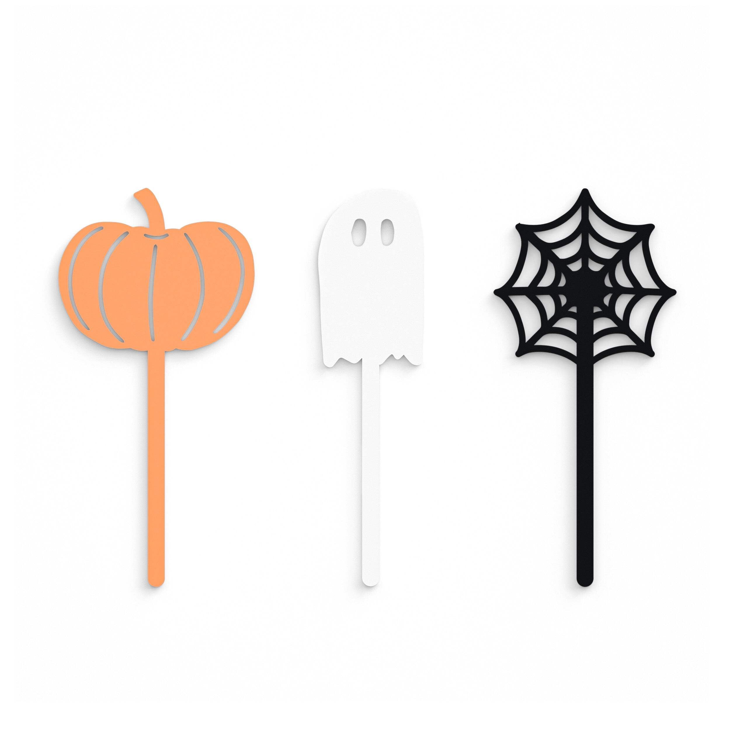 Spooky Halloween Acrylic Cupcake Toppers, Set of 12 - Walmart.com