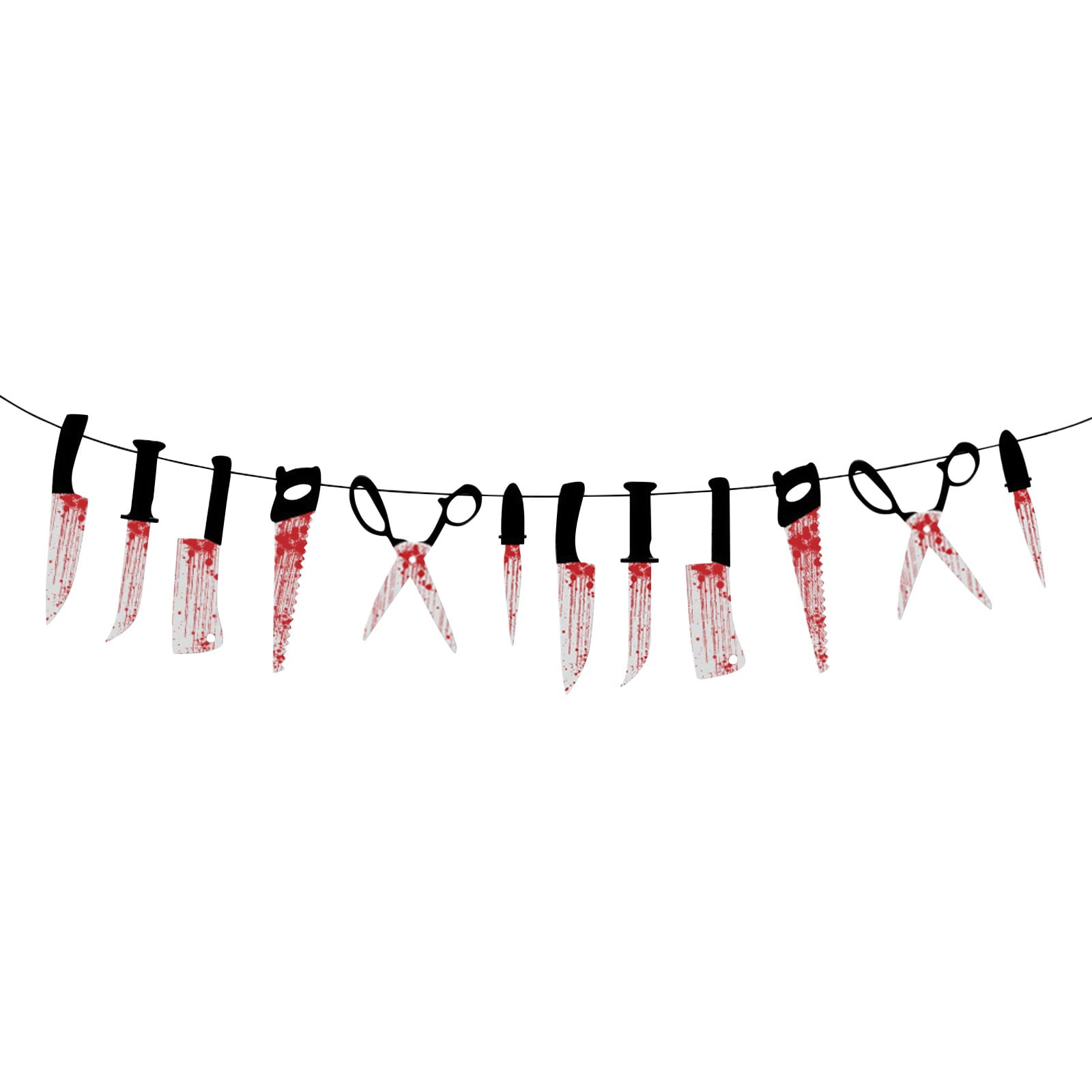 Spooky Halloween Banner Decoration Bloody Dripping Letters for Haunted ...