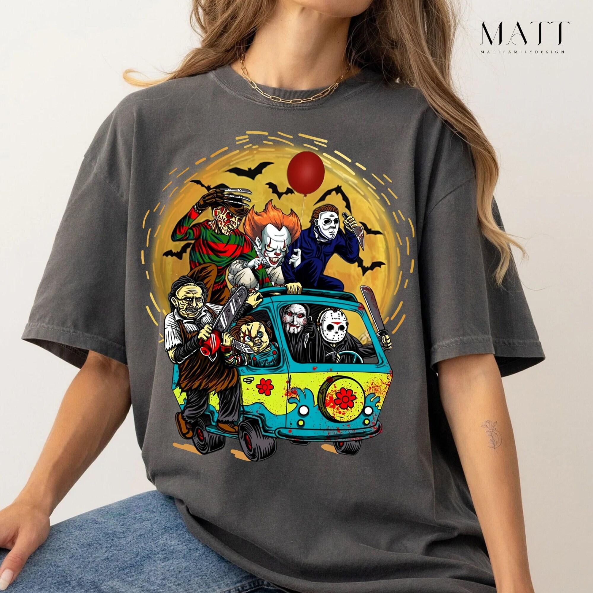 Spooky Halloween Bus Png, Spooky Season Png, Horror Movie Characters ...